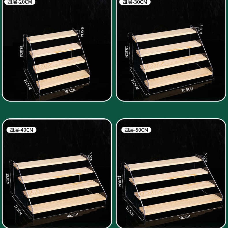 Acrylic Display Stand Display Stand Stepped Transparent Jewelry Jewelry ...