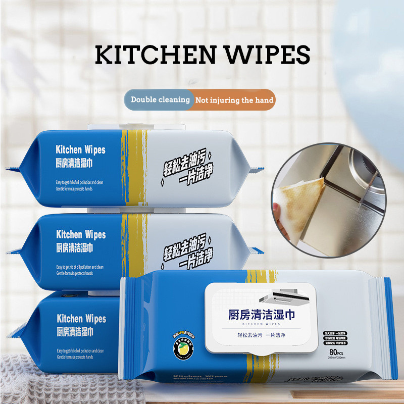 【COD】80PCS Kitchen Cleaning Wipes Multipurpose Dish Cleaning Wipes ...