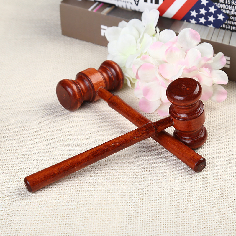 Wooden Handcrafted Wood Hammer Handcrafted Gavel Court Kids Toy Hammer ...