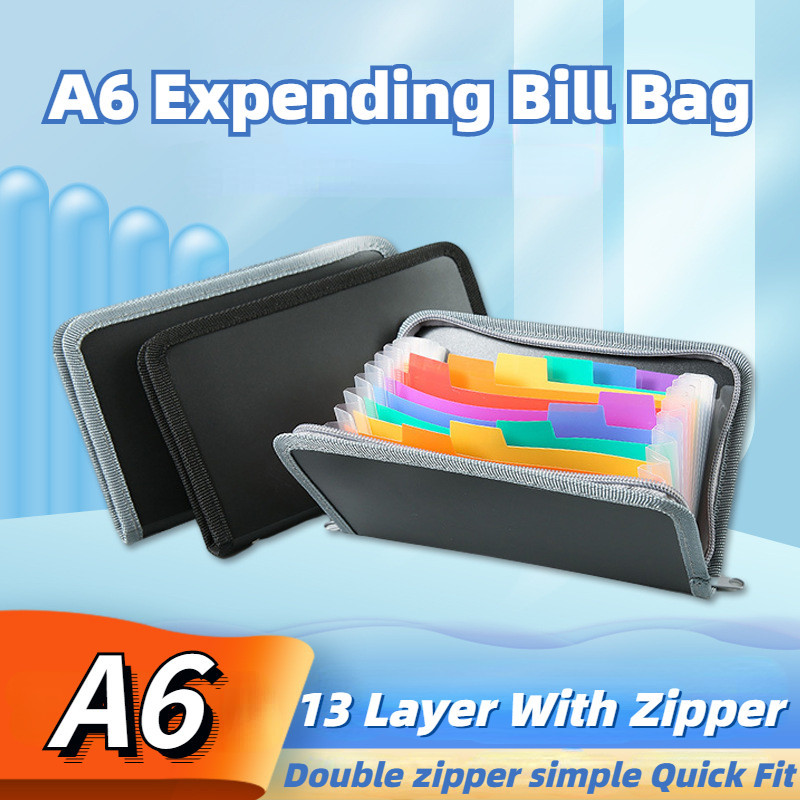 13 Layer A6 Expending Bill Bag Paper Organizer Envelope Organizer ...