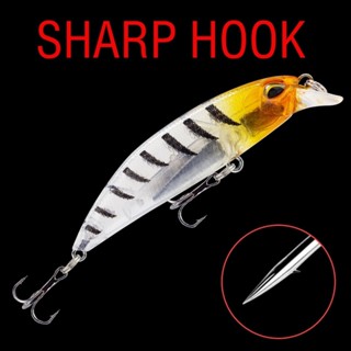 1PC Laser Fishing Lure 7cm/8g Slow Sinking Minnow Bait Casting Lure 3D Eyes Pencil Fishing Baits ...