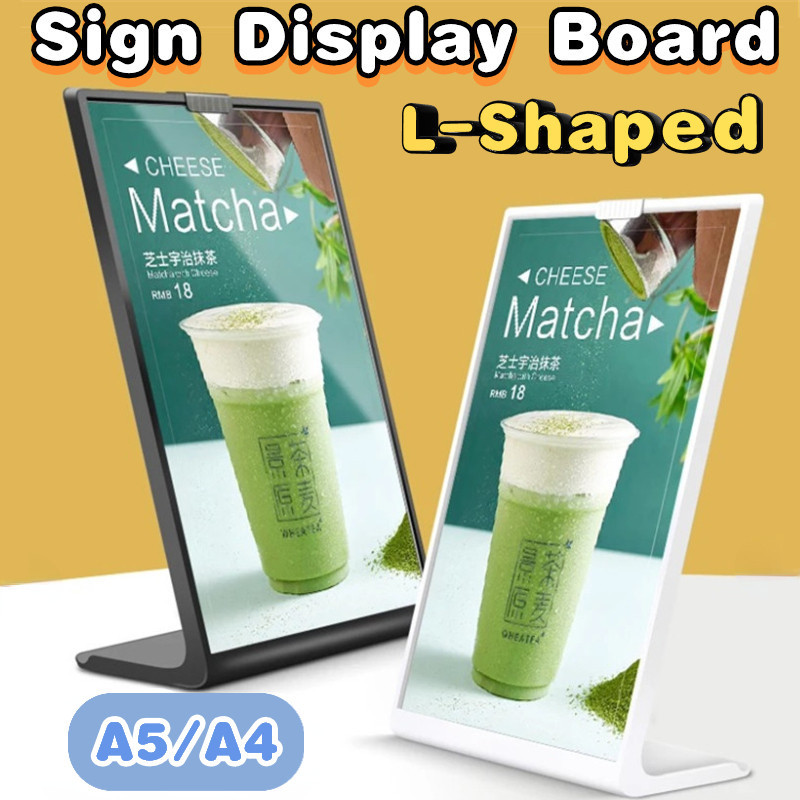 Restaurant Desktop Display Billboard Acrylic Milk Tea Menu Price Sign ...