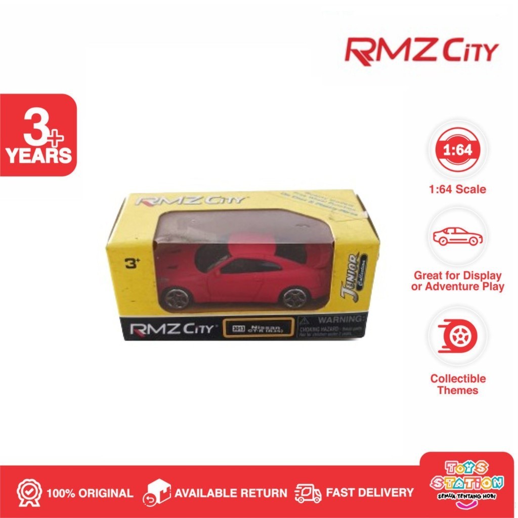 Rmz City Junior Diecast Collection Box Yellow Scale 1:64 Model ...
