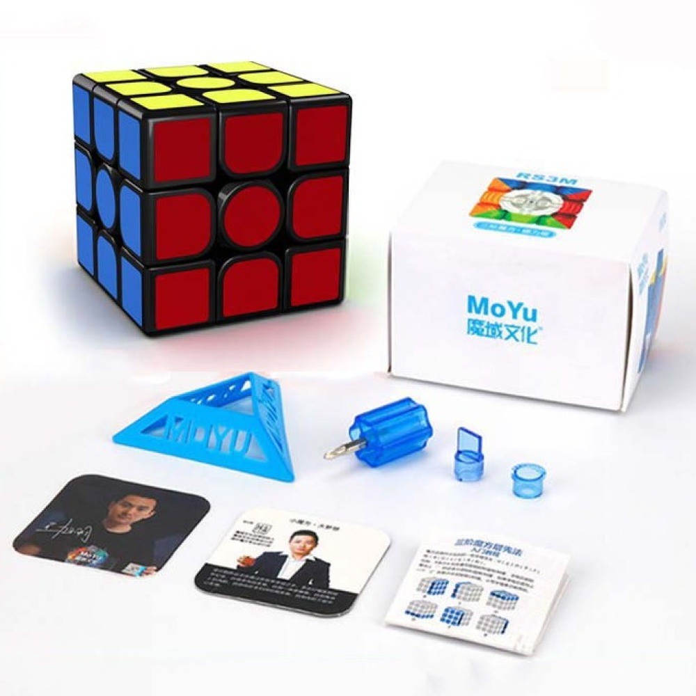 MoYu RS3M 2020 3x3 Magnetic Speed Cube 3x3x3 Magnet Magic Cube Black ...