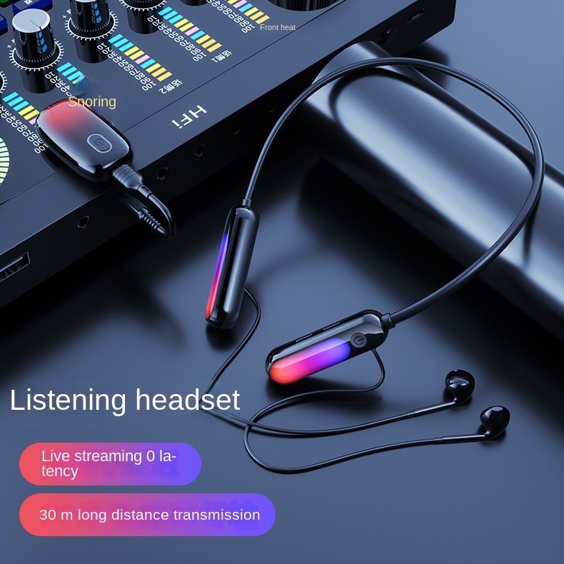 Wireless Bluetooth Sound Card Monitor Headset Outdoor Sports Hanging ...