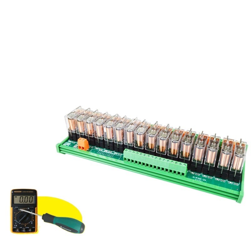 16 Way Omron Relay Module Plc Control Board Amplification Board Combination Relay Module 2 Open