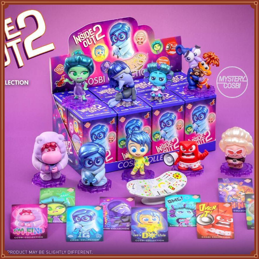 HotToys Inside Out 2 Second Wave Blind Box Worry and Joy Figures ...