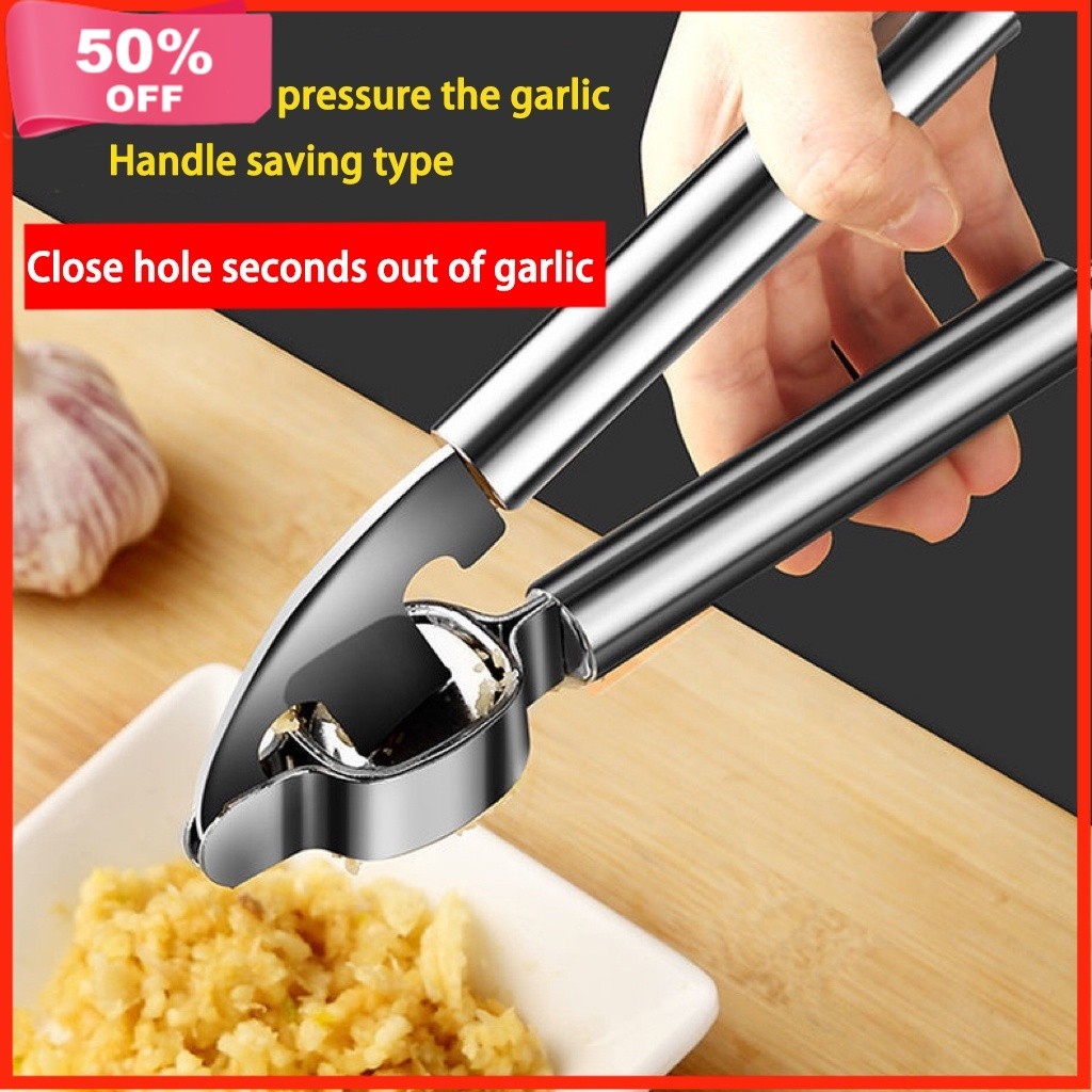 Stainless Steel Garlic Press Hand Presser Manual Vegetable Ginger ...