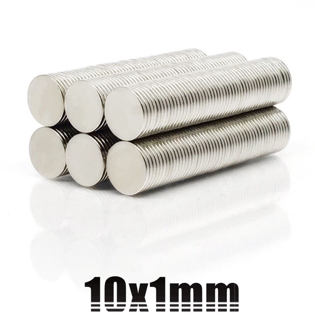 Neodymium Magnet 10mm x 1mm N35 NdFeB Round Super Powerful Strong ...