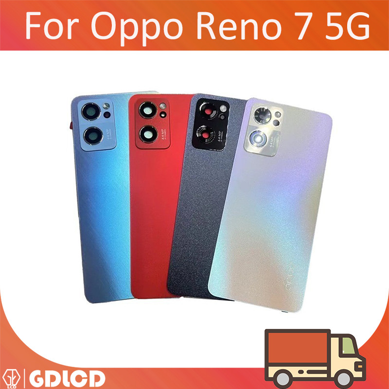 For Oppo Reno7 5G Battery Cover Back Door Housing With Camera Len ...