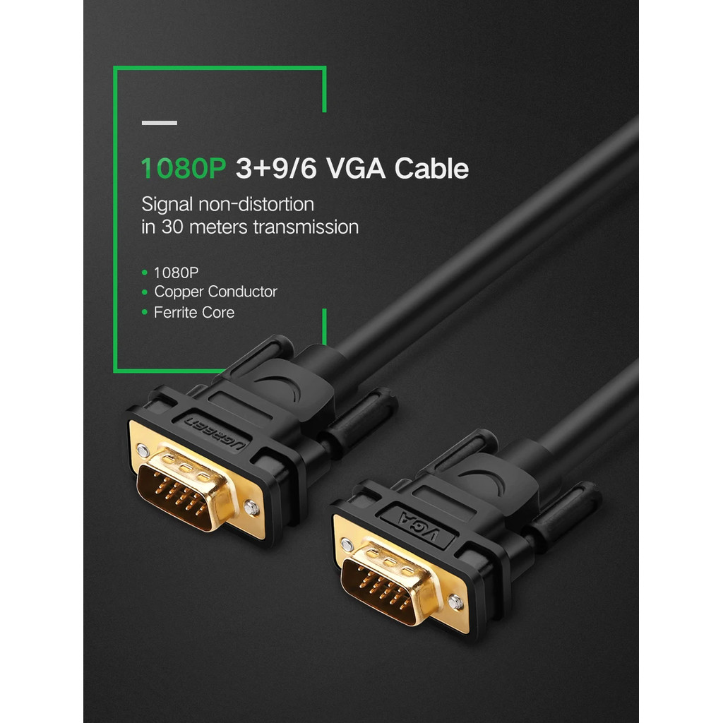 UGreen VGA Line Computer Monitor Data Transmission Signal Dual Screen ...