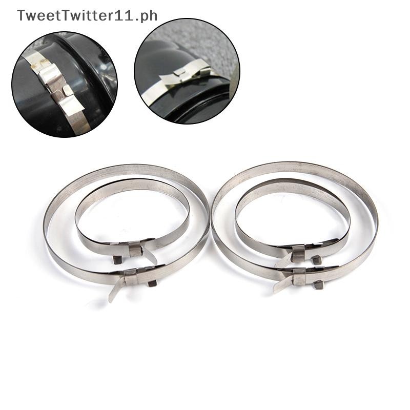 TweetTwitter 4pcs Axle CV Joint Boot Clips Kit Stainless Steel Cable ...