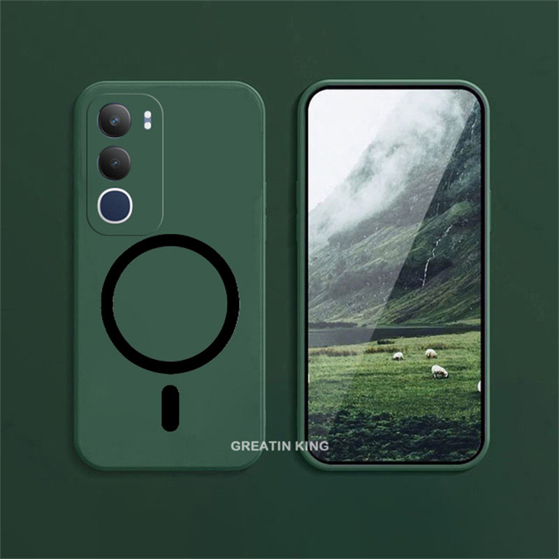 Vivo Y19s V2419 Y29 5G Phone Case Magnetic Circle Wireless Charging ...