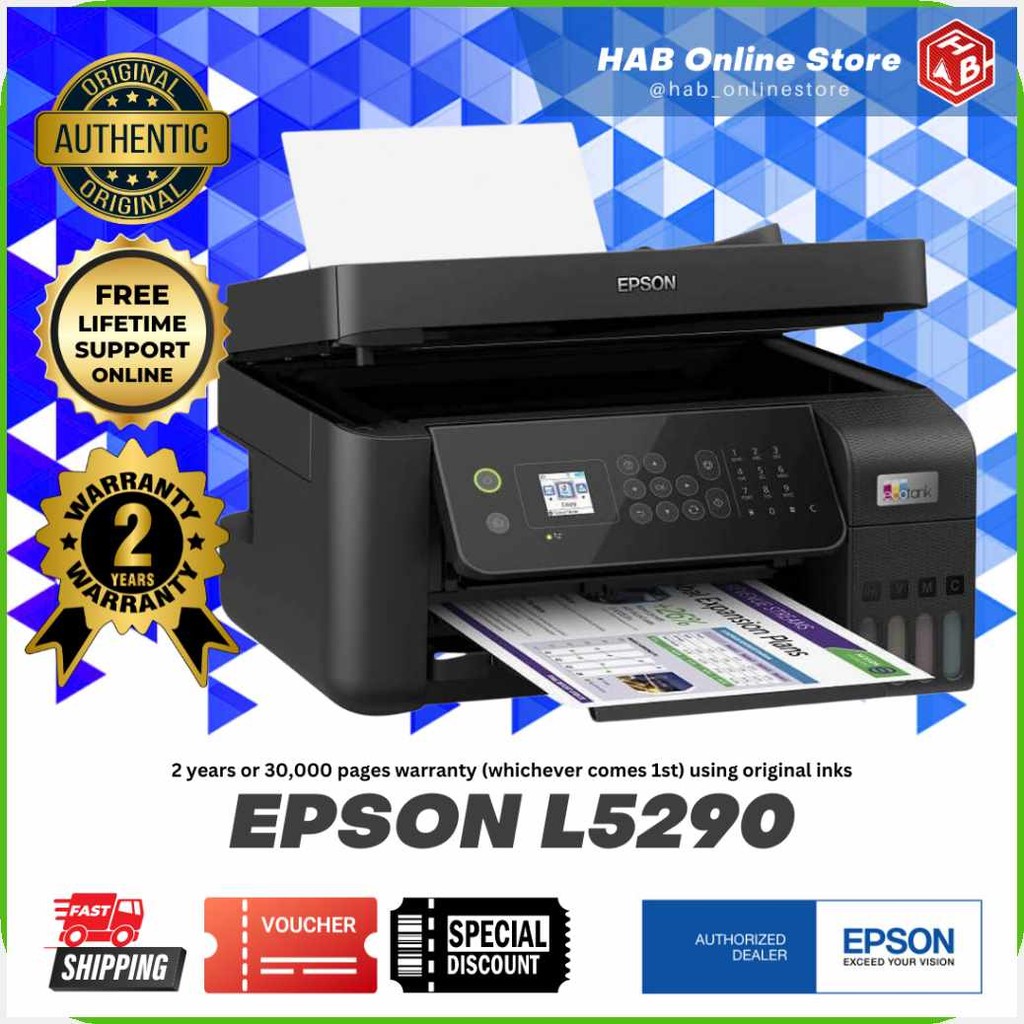 Epson'AL-EcoTank/wk{L5290[q-|S-L5590H-Wi-FiW-EcoTankI-Printeryk-Scanner Copy Xerox Long Legal ...