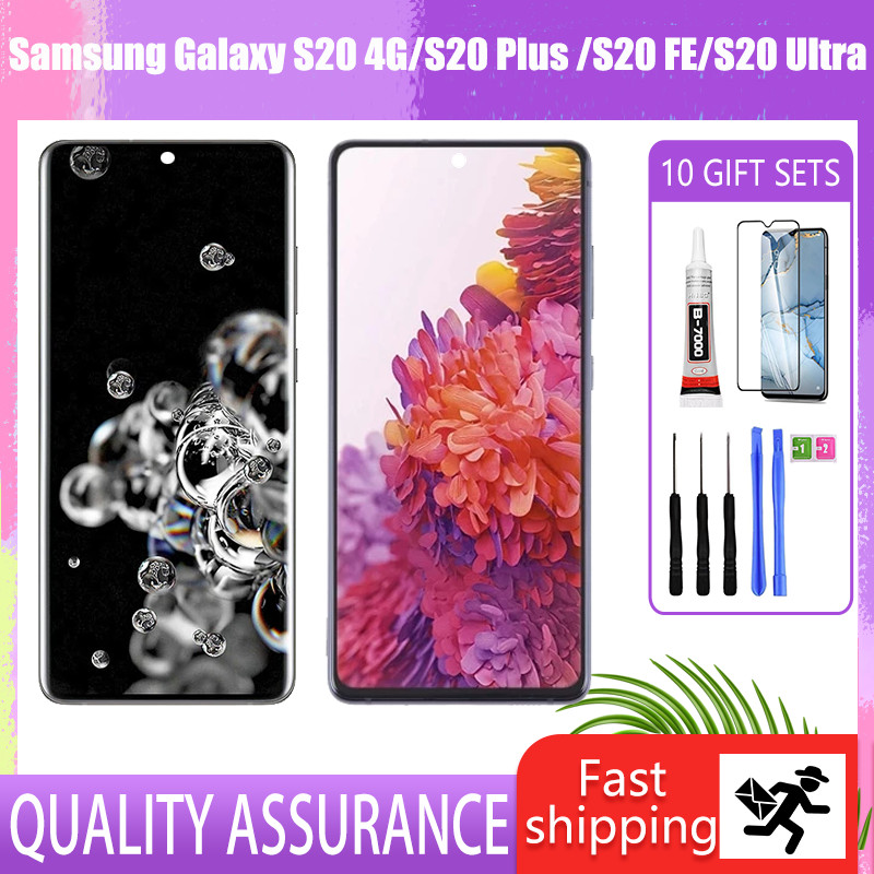 OLED TFT Samsung Galaxy S20 4G S20+ Plus 4G 5G S20 FE 4G 5G S20 Ultra 4G 5G LCD Display Touch ...