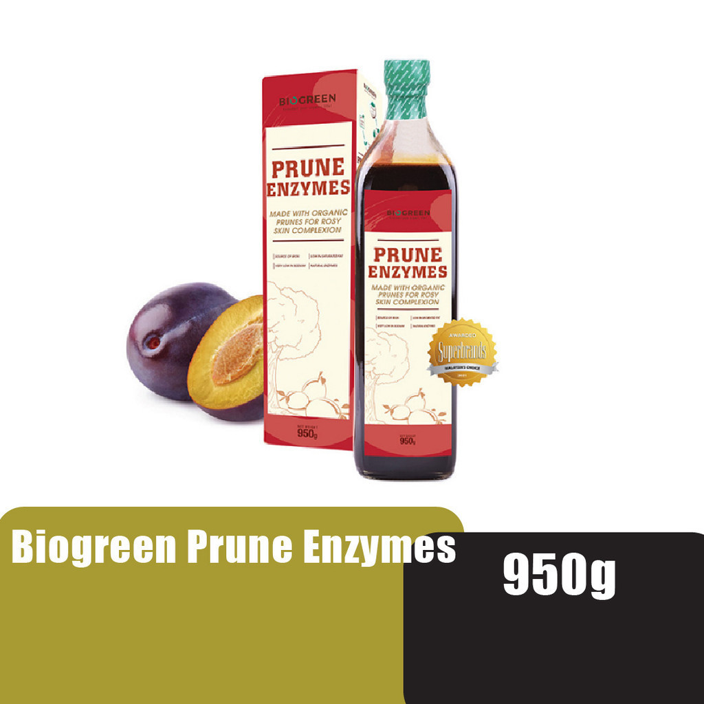 BIOGREEN Prune Enzymes 950g Apple Cider Vinegar with Honey Enzyme and ...