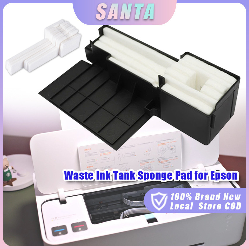 Maintenance Box Kit with Waste Ink Tank Sponge Pad Absorber for Epson ...