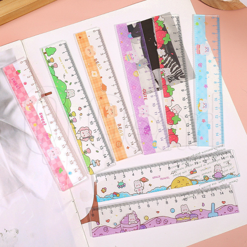 15cm Acrylic Ruler - Student Drawing Measuring Ruler - Transparent ...