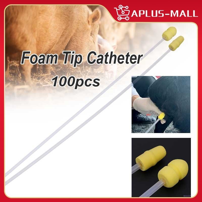 100pcs Foam Tip Catheter Pig Artificial Insemination With End Cap ...