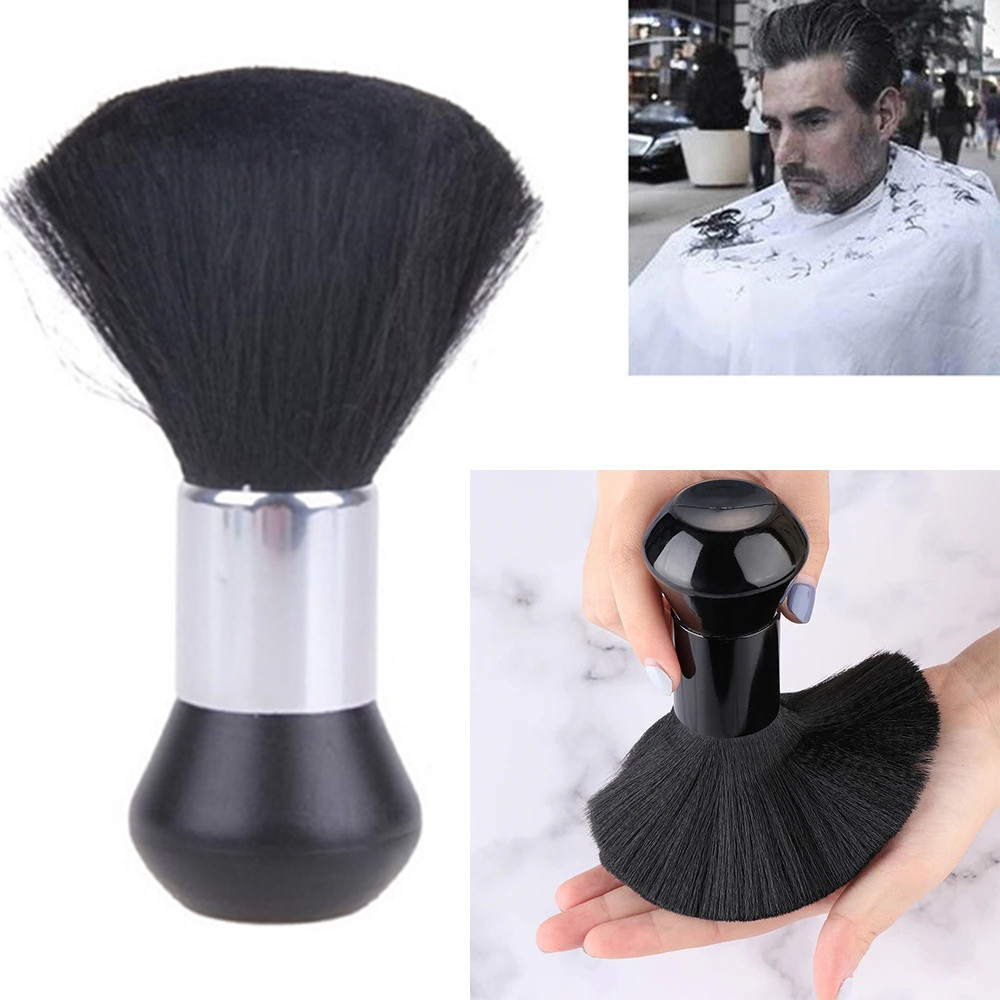1PC Professional Soft Black Neck Face Duster Brushes Barber Hair Clean ...