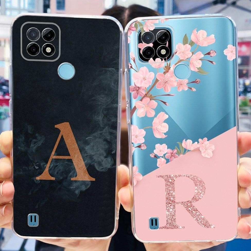 For Realme C21Y C25Y Case RMX3261 RMX3265 Shockproof Clear Silicone ...