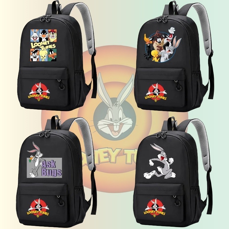 Bugs Bunny School Bag Cartoon LOONEY TUNES Large Capacity Convenient ...