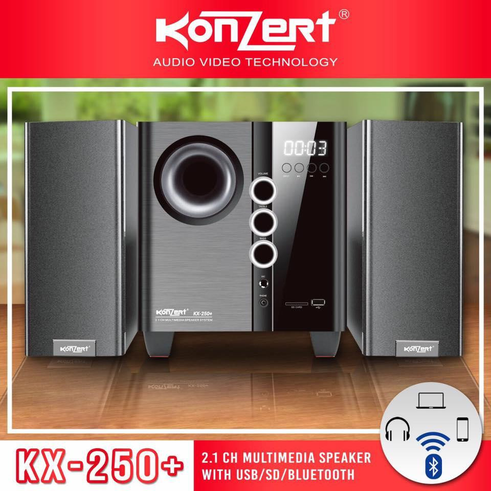 2023 Konzert KX-250+ KX 250+ 2.1 Channel 2500W PMPO Multimedia Speaker ...