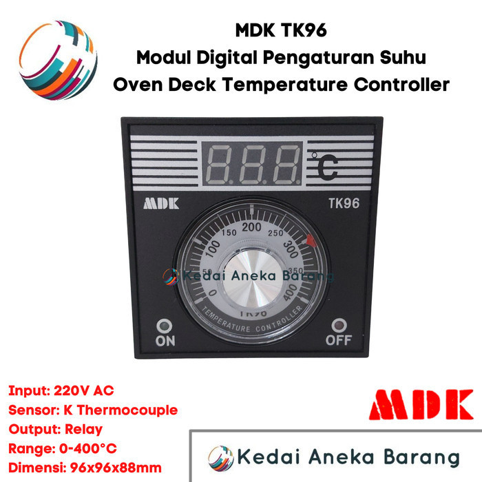 Mdk Oven Deck Thermo Temperature Controller TK96 TK-96 220V -SVNDRM12 ...