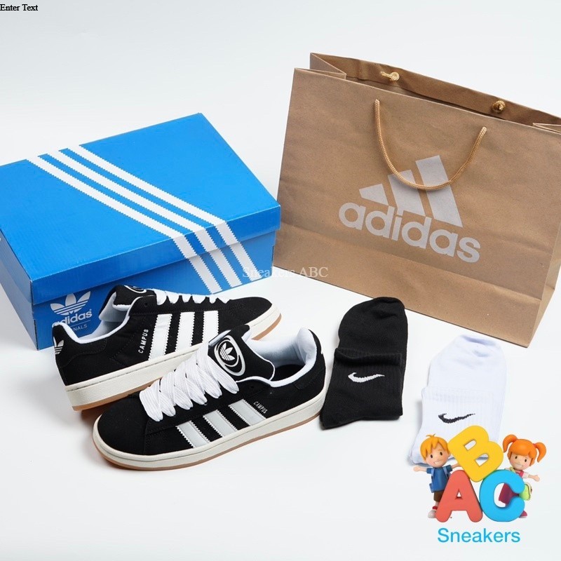 Adidas Campus 00s Black White ABC Sneakers | Shopee Philippines
