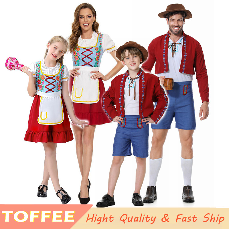 German Oktoberfest Beer Festival Costume For Man Woman Kids Girl Boys ...