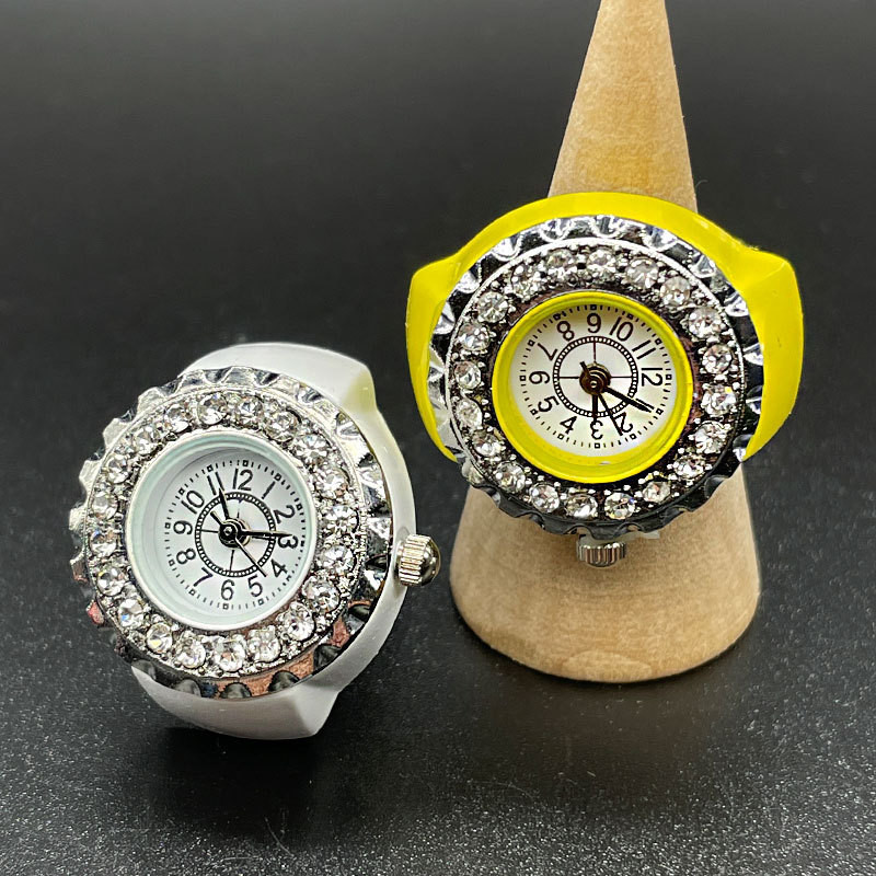 Ring Watch 】 BOZHI Diamond Inlaid Popular Ring Watch Men's and Women's ...