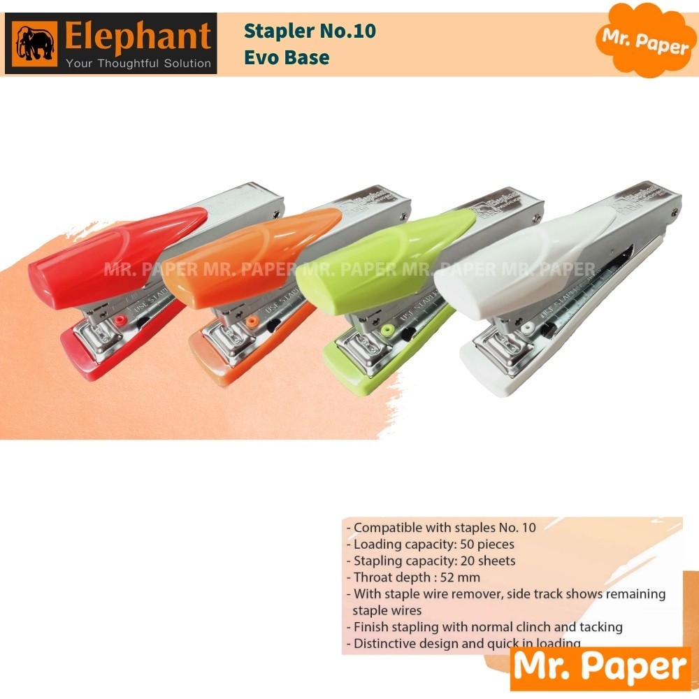 Elephant Stapler No.10 Evo Base | Mr. Paper | Shopee Philippines