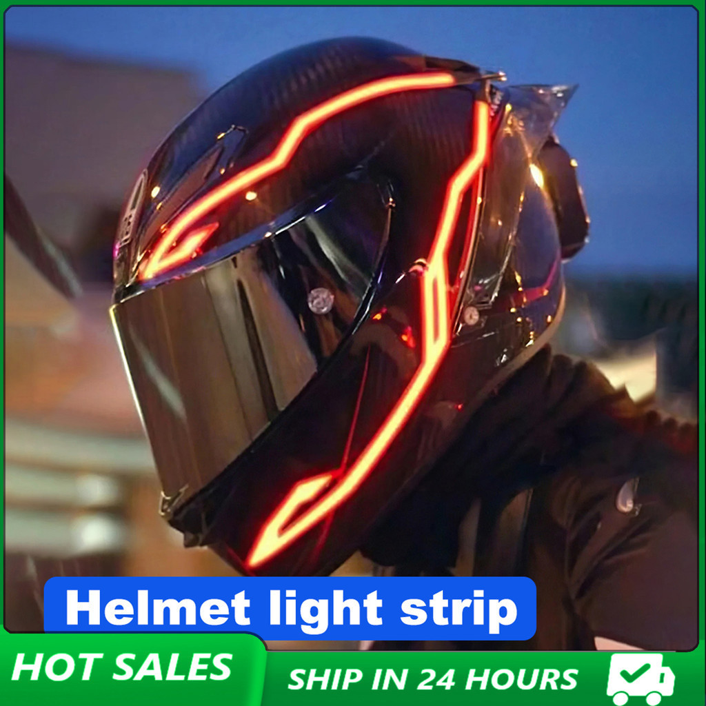 Luminous Helmet Piece Fast Hand Modified Motorcycle Night Lights ...