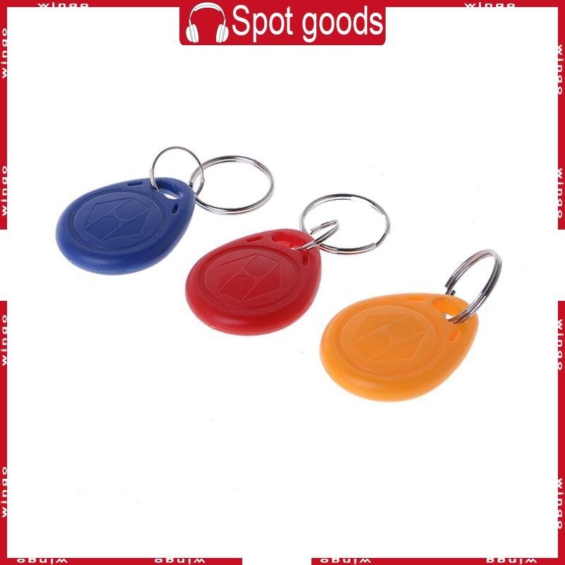 WIN 10 Pieces Writable 125kHz RFID for Key Fob Proximity ID Card Token ...