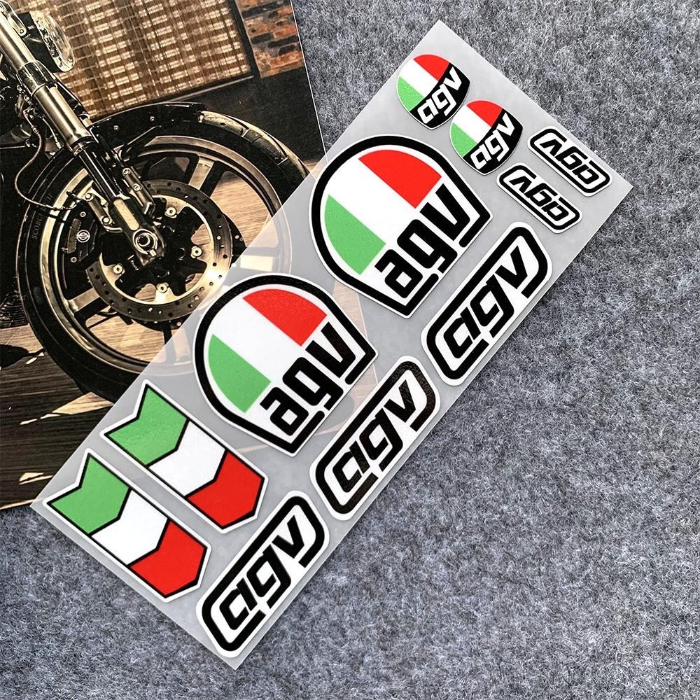 Sponsor Stickers A-GV Reflective Stickers Italian Three-color Stripes ...
