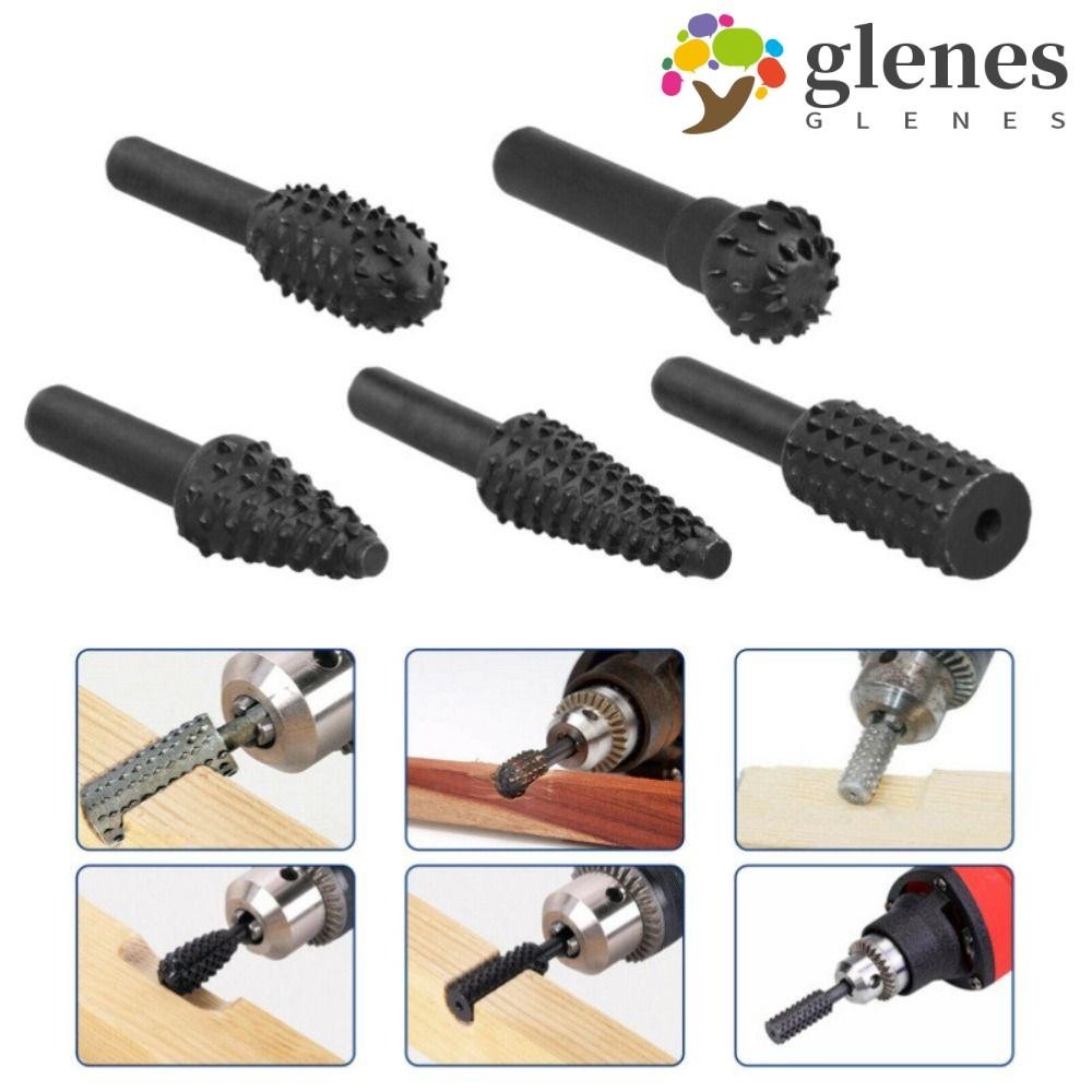 GLENES Rotary File Set, Rotary Burr Set Wood Carving Tool Rotary Burr ...