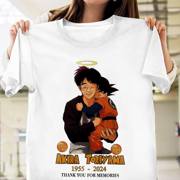 Akira Toriyama Dragon Ball RIP T-Shirt 1955 To 2024 Fans Commemorative ...