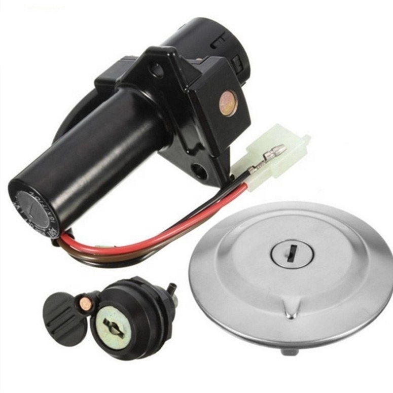 Motorcycle Set of locks Electric door lock ignition switch fuel tank ...