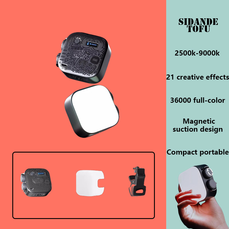 SIDANDE Stinky TOFU LINK Fill Light 6W 2500K-9000K Portable Wireless ...