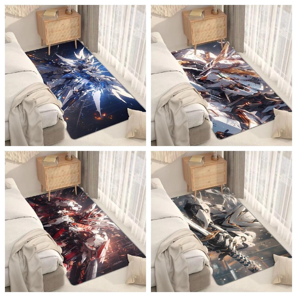 Decorative Rug Floor Mat for Boys Gundam Japanese Anime Washable ...