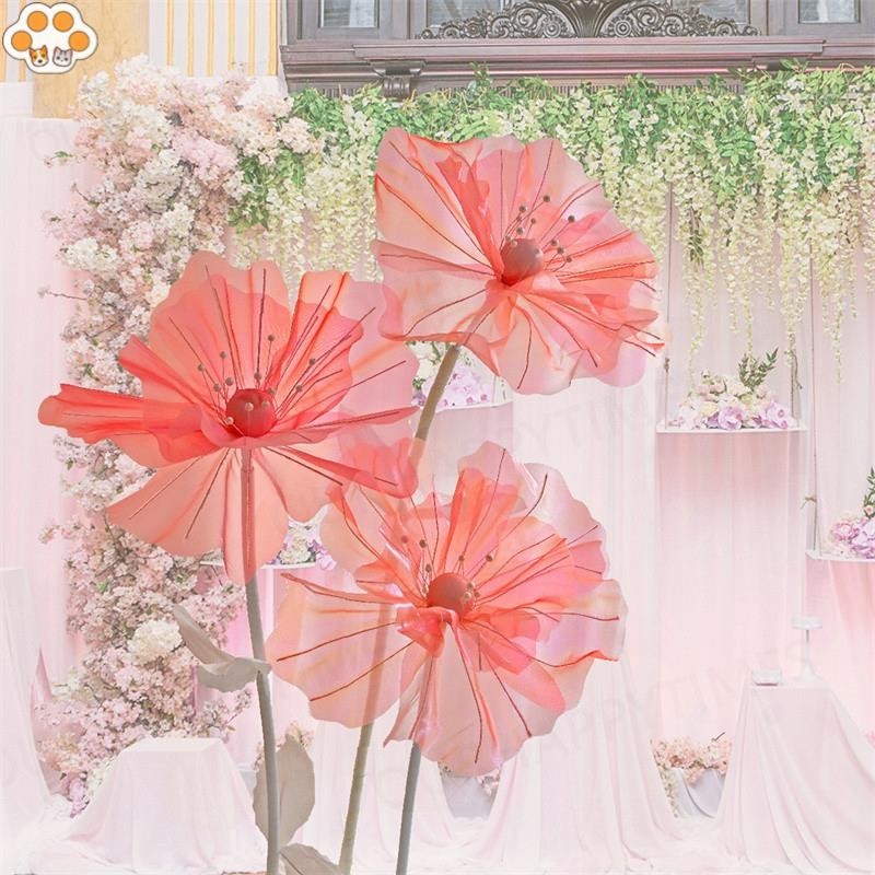 Large Decorative Tulle Flowers, Korean Style Wedding Tulle Flowers ...