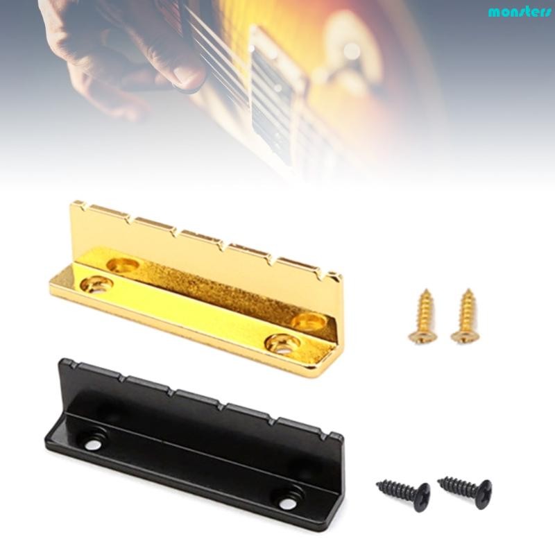 mm Professional Pre-slotted Metal Guitar String Nut 6-String L-Shaped ...