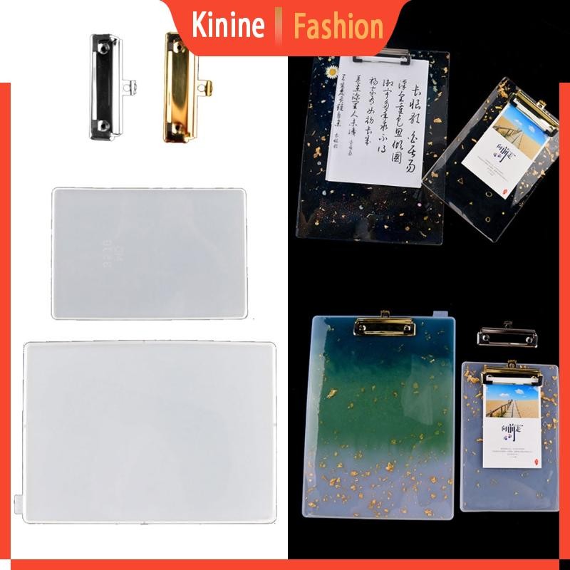 KIN DIY A4 Clipboard Resin Mold File Folder Resin Molds Epoxy Silicone ...