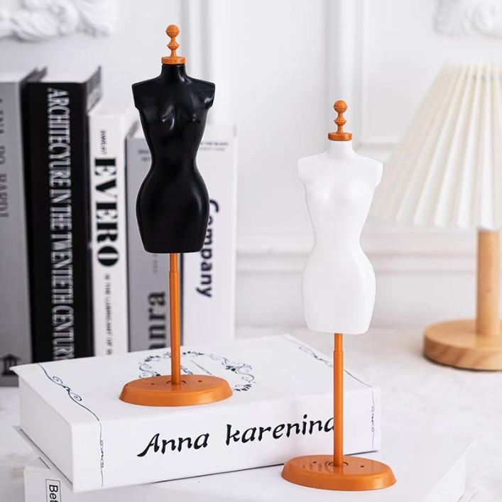 10 Pcs Mannequin Body with Stand Doll Support Mini Model Rack Miniature ...