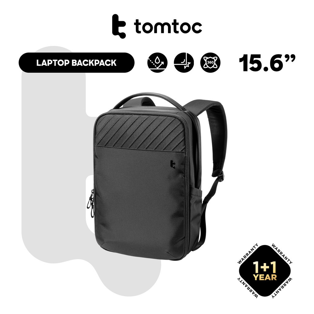 [PREMIUM] tomtoc T50 Premium Laptop Backpack 15.6 Inch Men Business Bag Voyage Macbook Bag ...