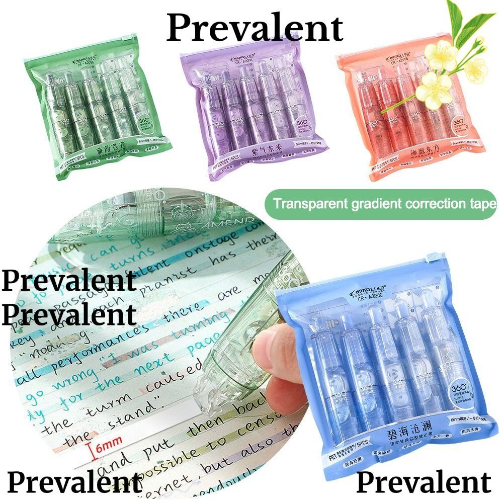 PREVA 5PCS Correction Tape, 360° Rotation Silent Coating Tape, Portable ...
