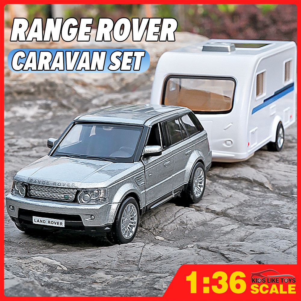 KLT 1:36 Range Rover Caravan Set Diecast Model Car Alloy Cars Toys ...