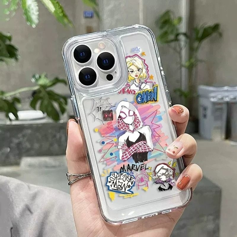 Ang spider-woman cartoon phone case ay angkop para sa Samsung A03 A04e ...