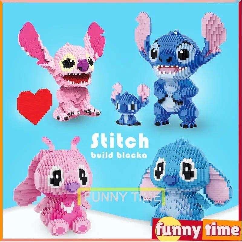 ⭐24h delivery⭐Nano Block Stitch and Angel Building Block Lilo & Stitch ...