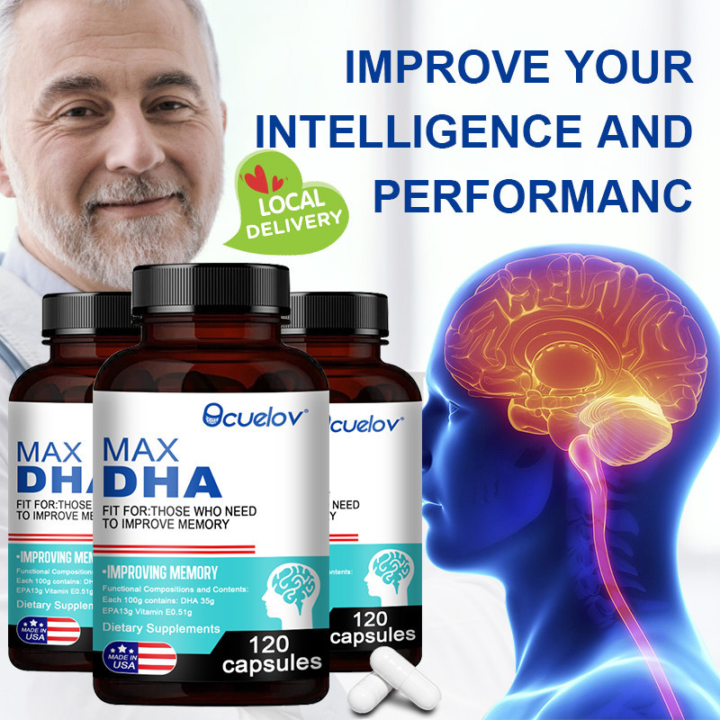 Bcuelov EPA-DHA Brain Supplement Capsules To Enhance Brain Function and ...